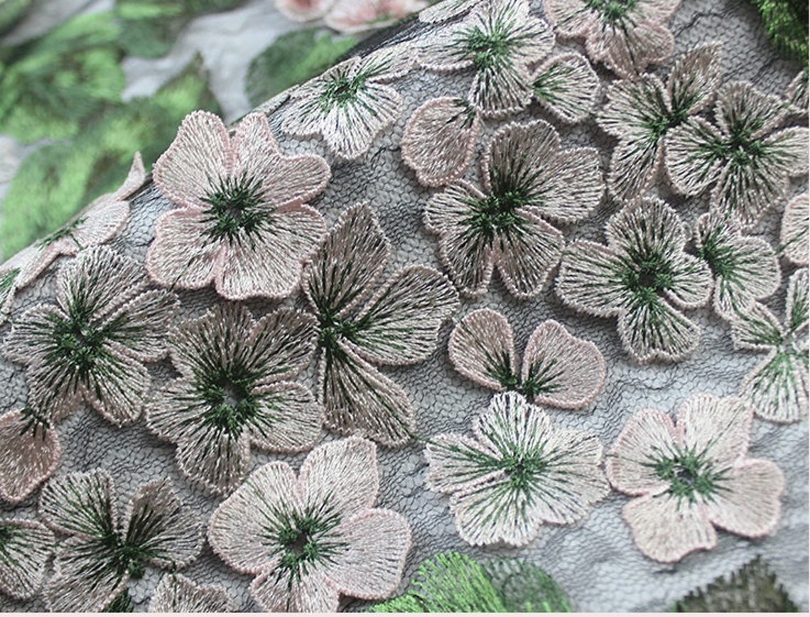 Net Cloth Embroidery Lace Fabrics - Etsy