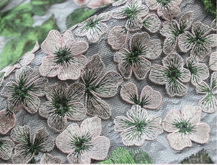 Net Cloth Embroidery Lace Fabrics | Etsy