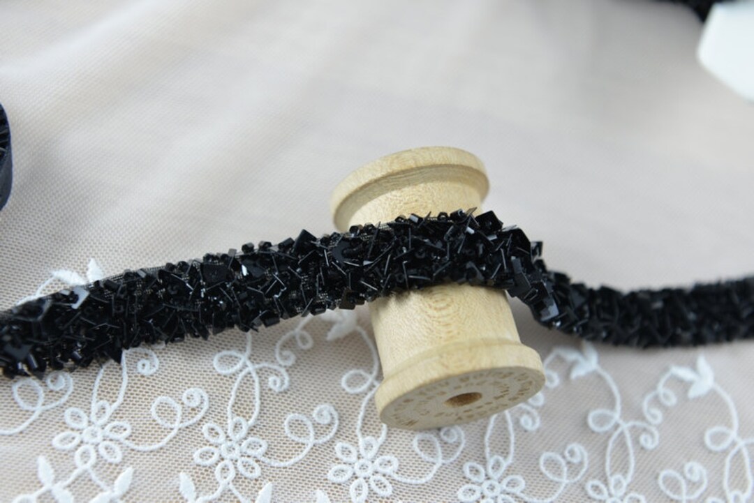 Dress Decorative Beaded Fabric Trim Supplies 1.5cm"width Lace Crafting ...