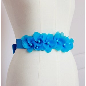 Handmade Flower Sash Wedding Sashbridal Sash - Etsy