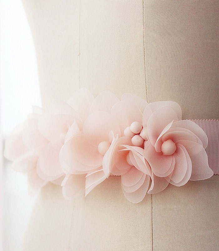 Handmade Flower Sash Wedding Sashbridal Sash - Etsy