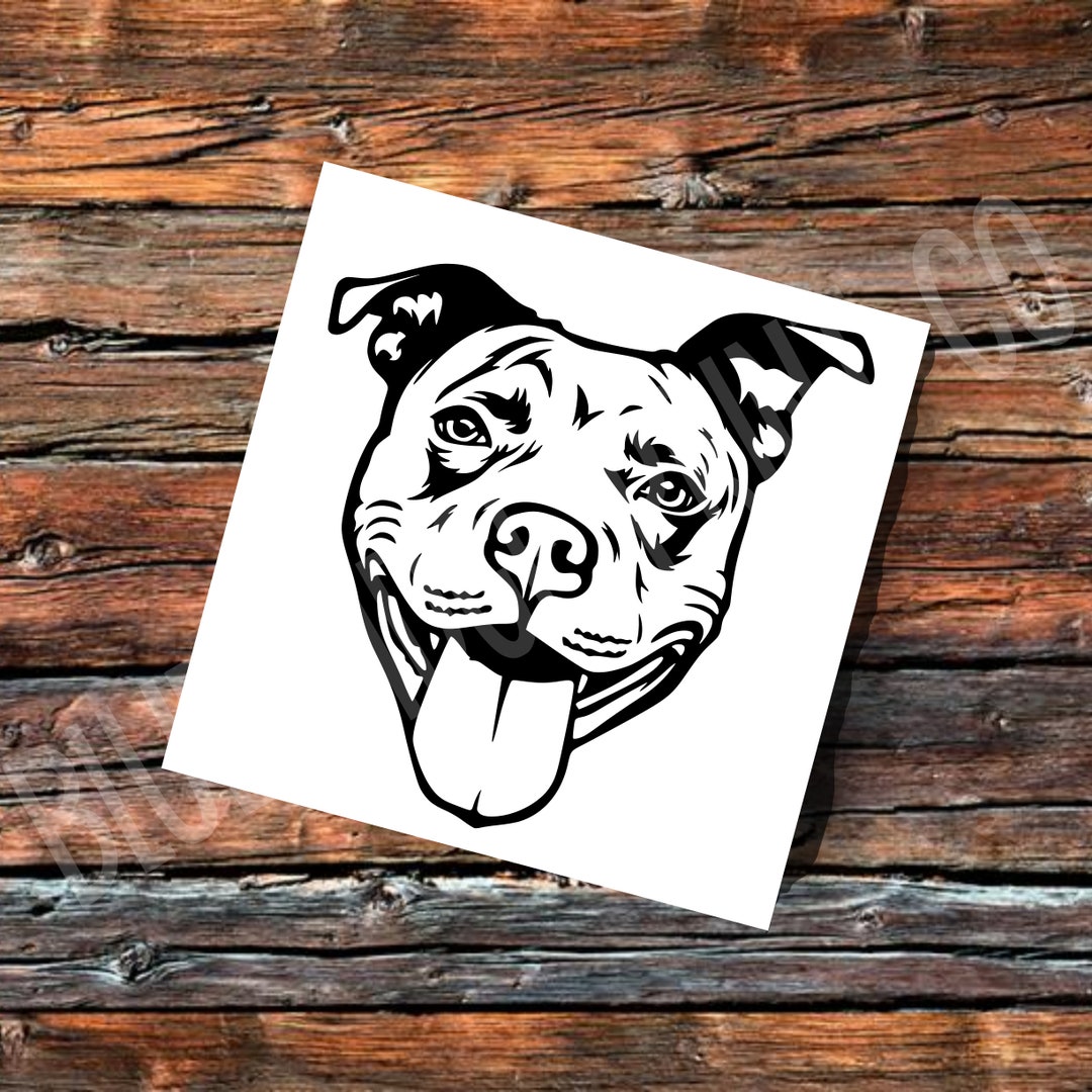 Silly Pitty Vinyl Car Decal: Pitbull Bumper Sticker - Etsy