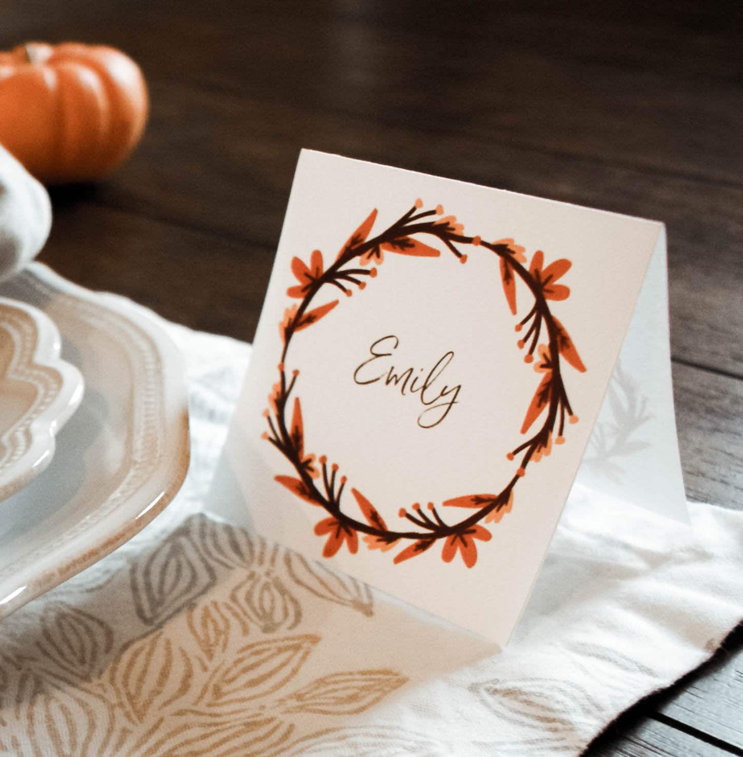 Interactive Thanksgiving Name Cards Printable Instant Download - Etsy