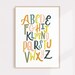Gender Neutral ABC Alphabet Nursery or Kids Room Art Print Instant ...