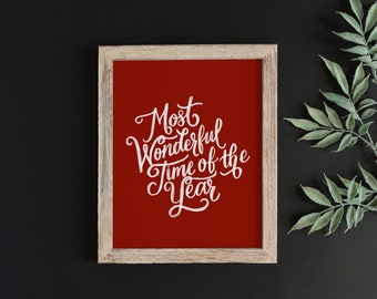 Most Wonderful Time of the Year Poster Art Print - Etsy