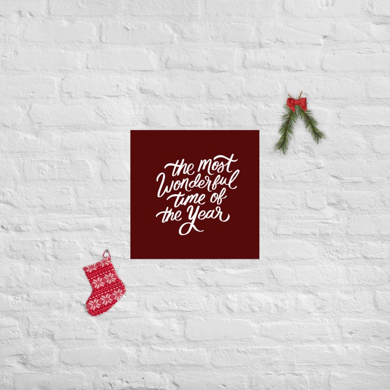 Most Wonderful Time of the Year Poster Art Print - Etsy