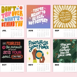 Printable Inspirational Quotes Calendar 2023 - Etsy