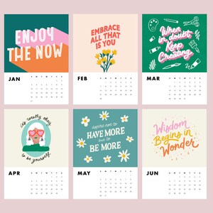 Printable Inspirational Quotes Calendar 2021 | Etsy