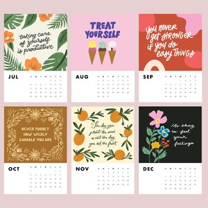 Printable Inspirational Quotes Calendar 2021 | Etsy