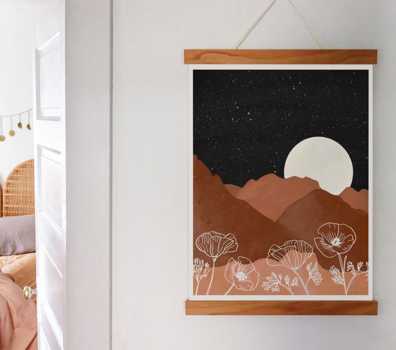 Desert Flowers - Art Print - Etsy