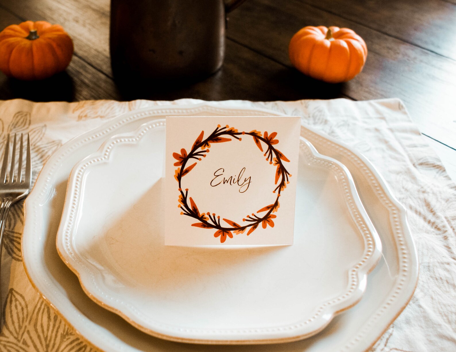 Interactive Thanksgiving Name Cards Printable Instant Download - Etsy