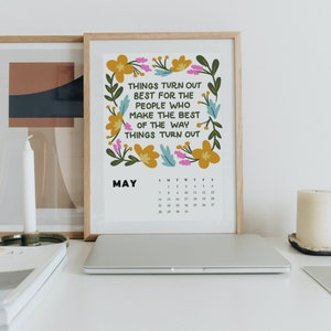 Printable Inspirational Quotes Calendar 2023 - Etsy