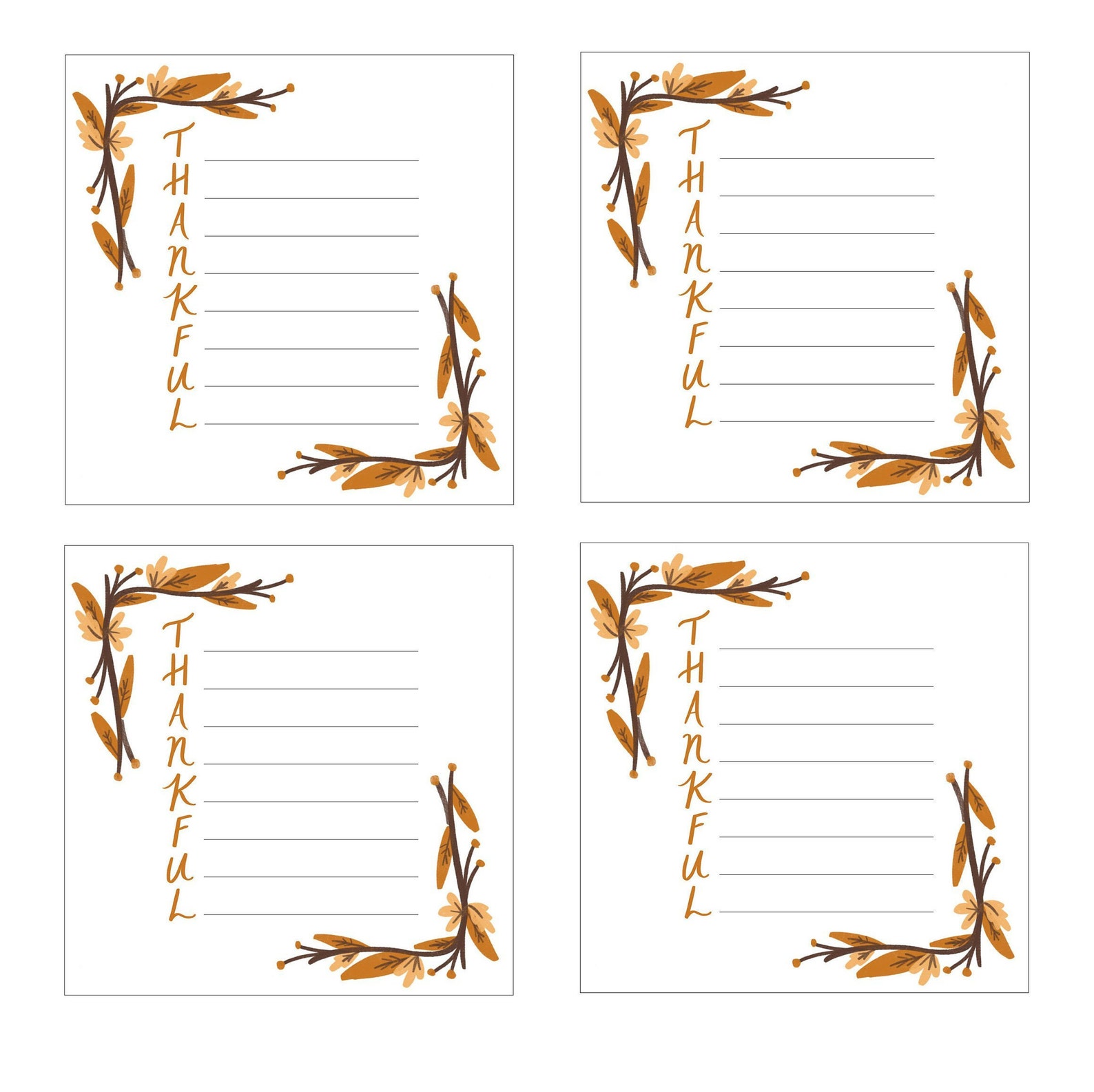Interactive Thanksgiving Name Cards Printable Instant Download - Etsy