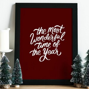Most Wonderful Time of the Year Poster Art Print - Etsy