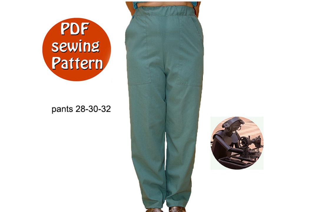 Women Pants Pattern PDF Style Sewing Pattern, DIY, Great for Uniform ...