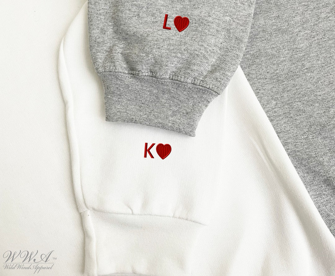 Custom Embroidered Roman Numeral Sweatshirt, Personalized Initial ...