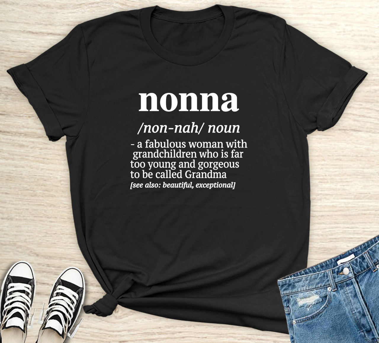 Nonna A Fabulous Woman With Grandchildren... Unisex T-shirt | Etsy