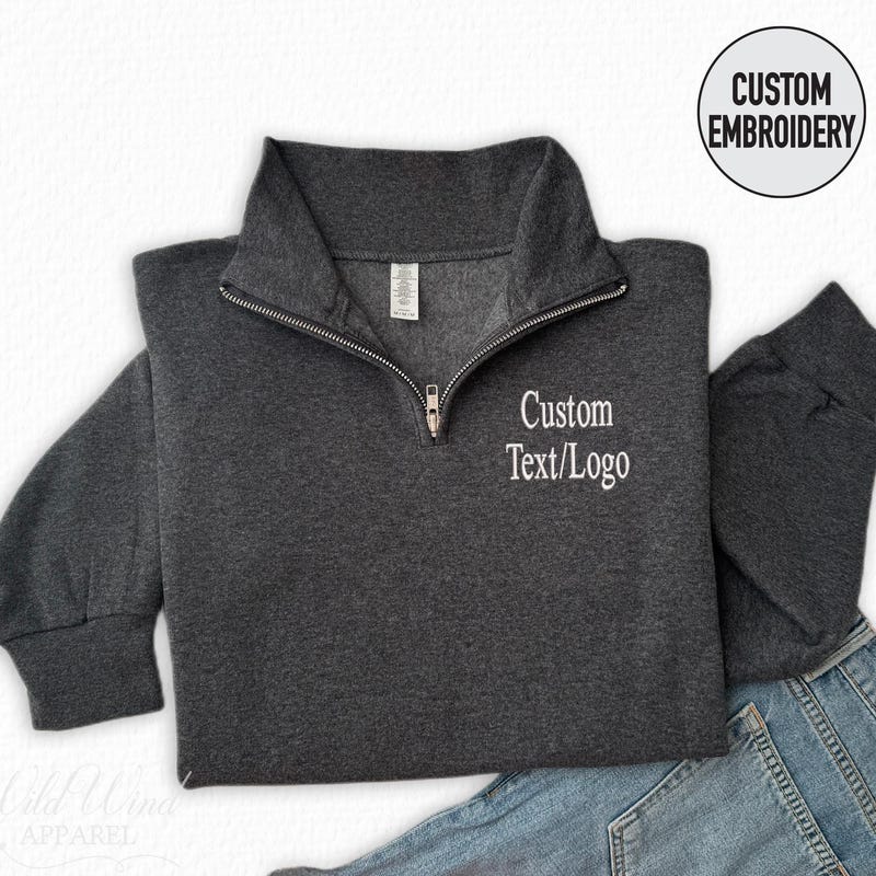 Embroidered Sweaters Logos - Etsy