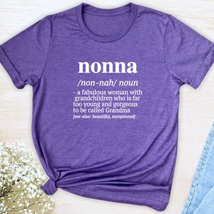 Nonna A Fabulous Woman With Grandchildren Unisex T-shirt Nonna Shirt ...