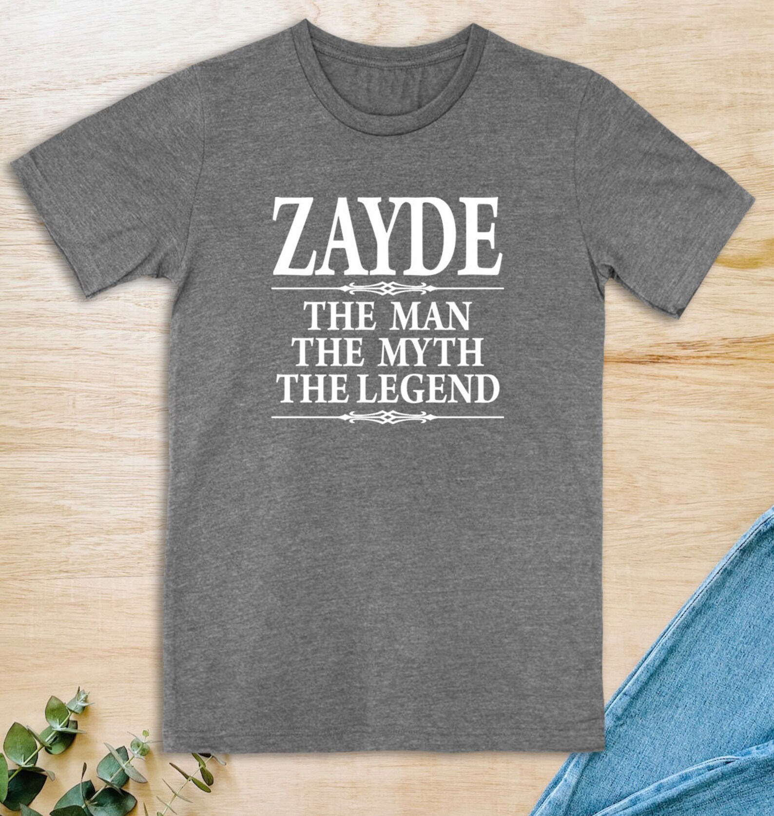 Zayde the Man the Myth the Legend Unisex T-shirt Zayde Shirt - Etsy