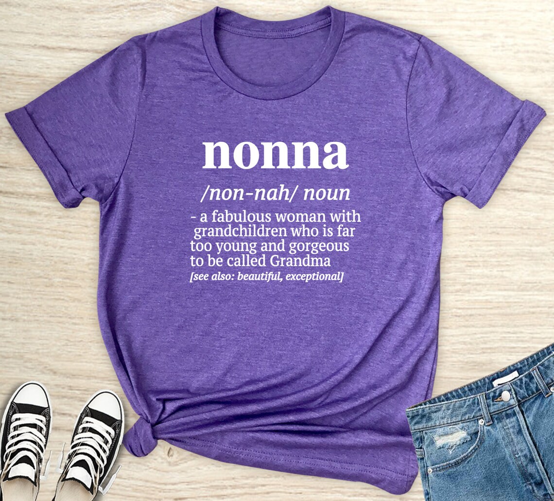 Nonna A Fabulous Woman With Grandchildren... Unisex T-shirt | Etsy