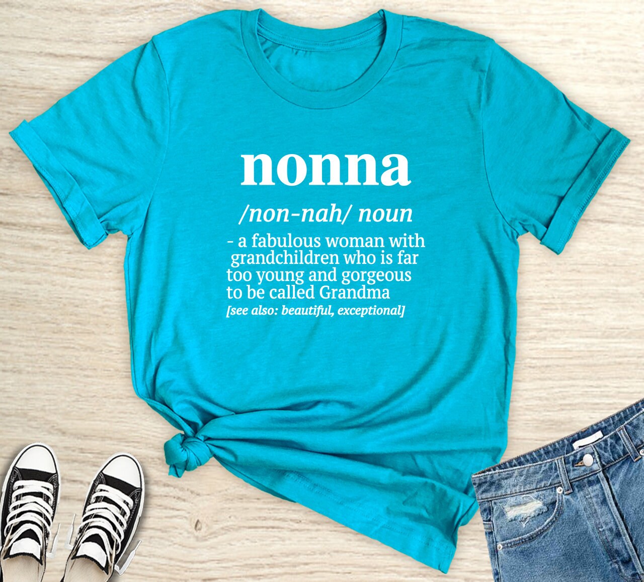 Nonna A Fabulous Woman With Grandchildren... Unisex T-shirt | Etsy