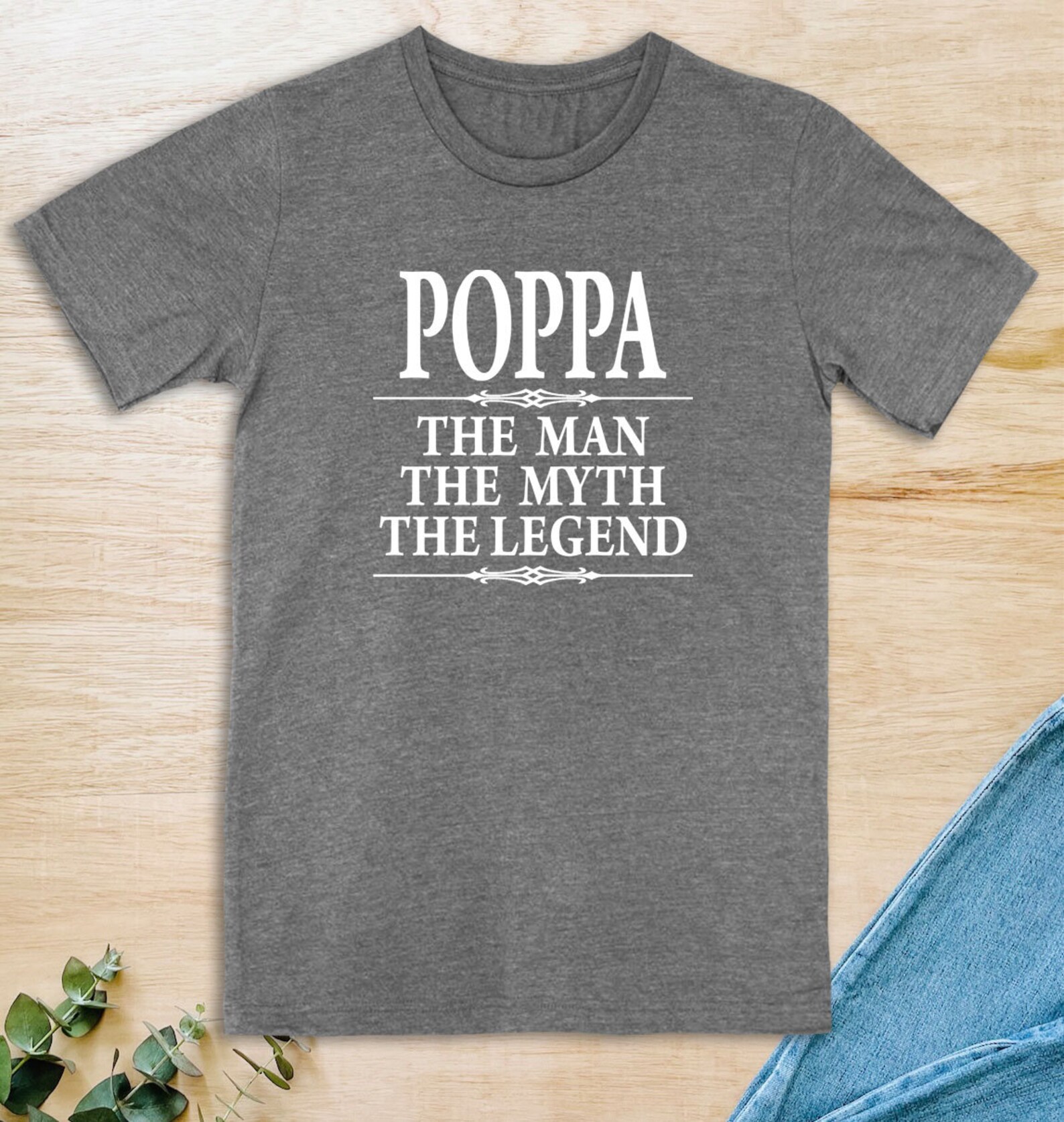 Poppa the Man the Myth the Legend Unisex T-shirt Poppa Shirt - Etsy