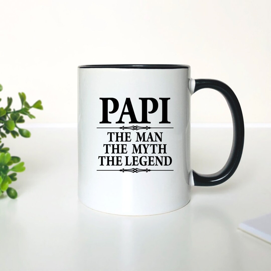 Papi the Man the Myth the Legend Coffee Mug Papi Mug Papi Gift - Etsy