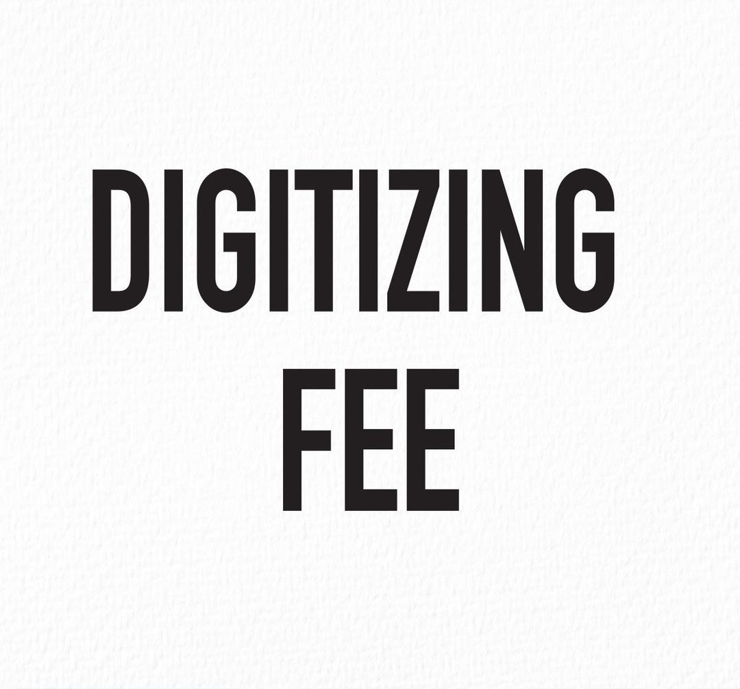 Digitizing Fee for Logos - Etsy