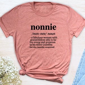 Nonnie A Fabulous Woman With Grandchildren Unisex T-shirt Nonnie Shirt ...