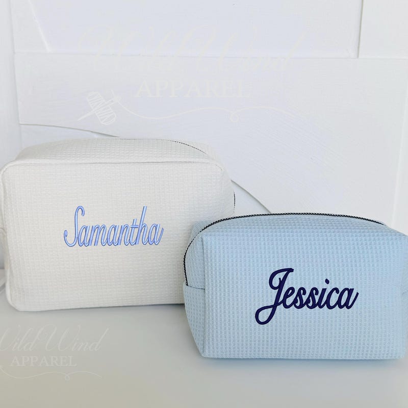 Blue Waffle Cosmetic Bag - Etsy