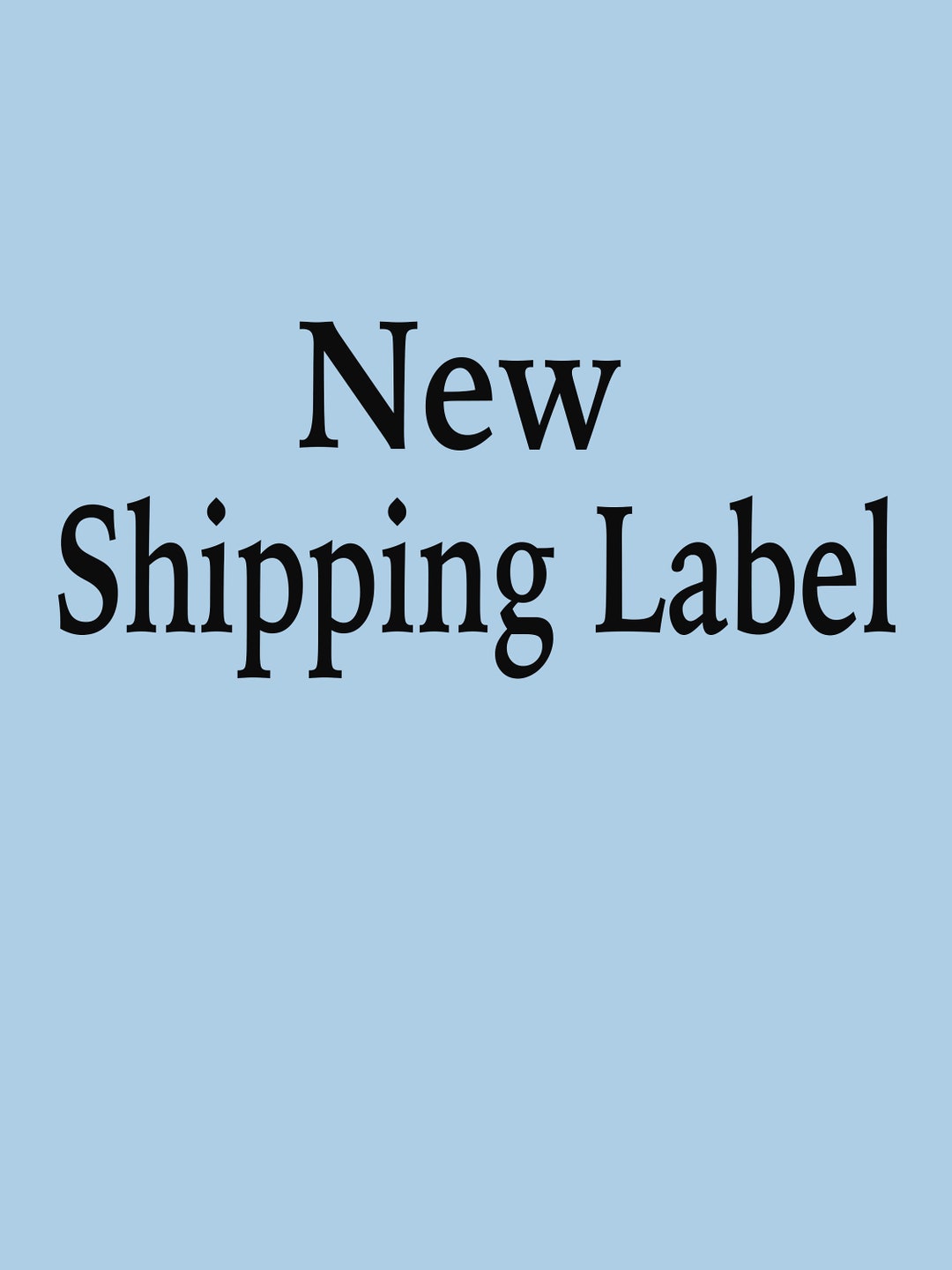 New Shipping Label for Shirts - Etsy