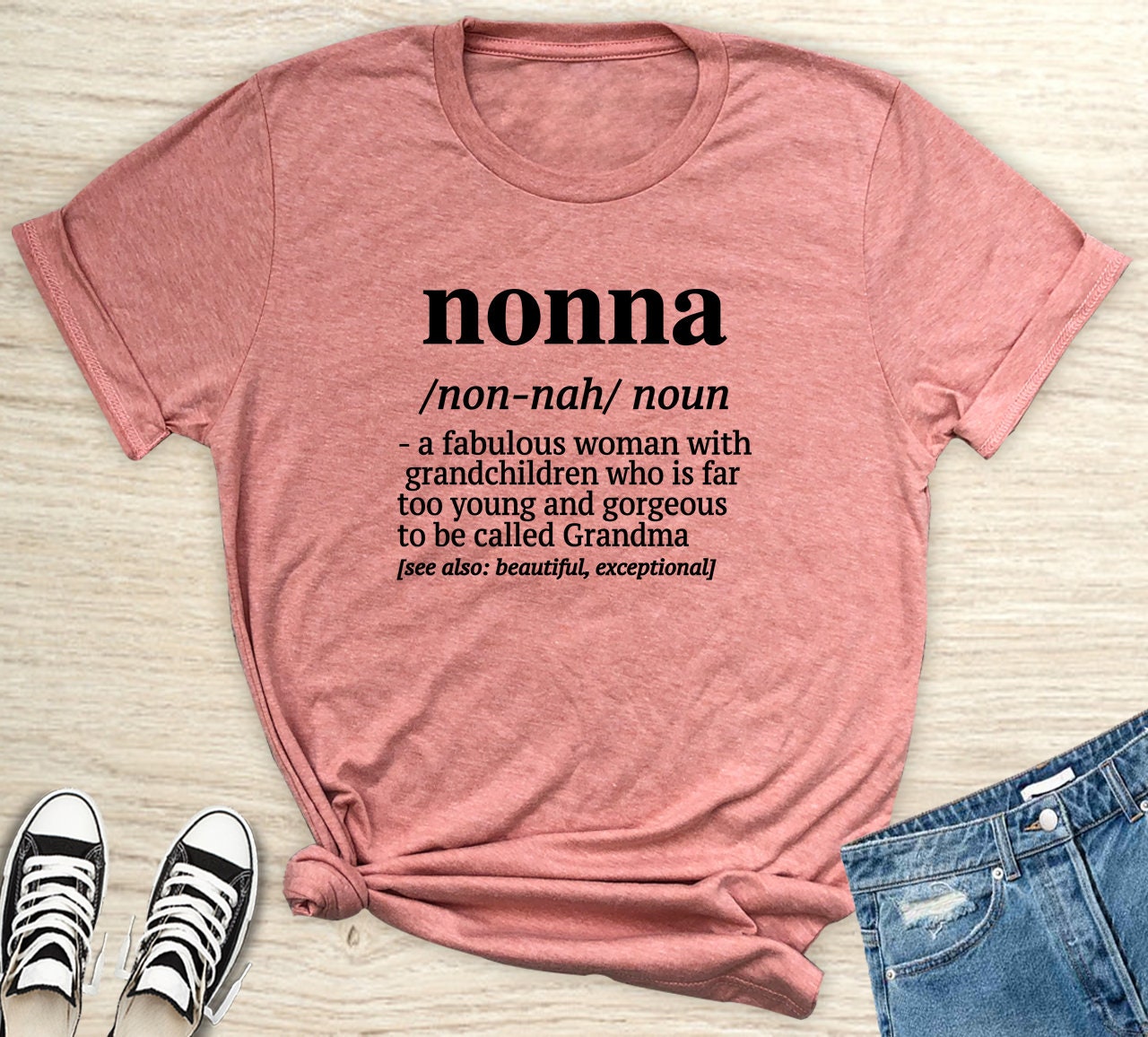 Nonna A Fabulous Woman With Grandchildren... Unisex T-shirt | Etsy