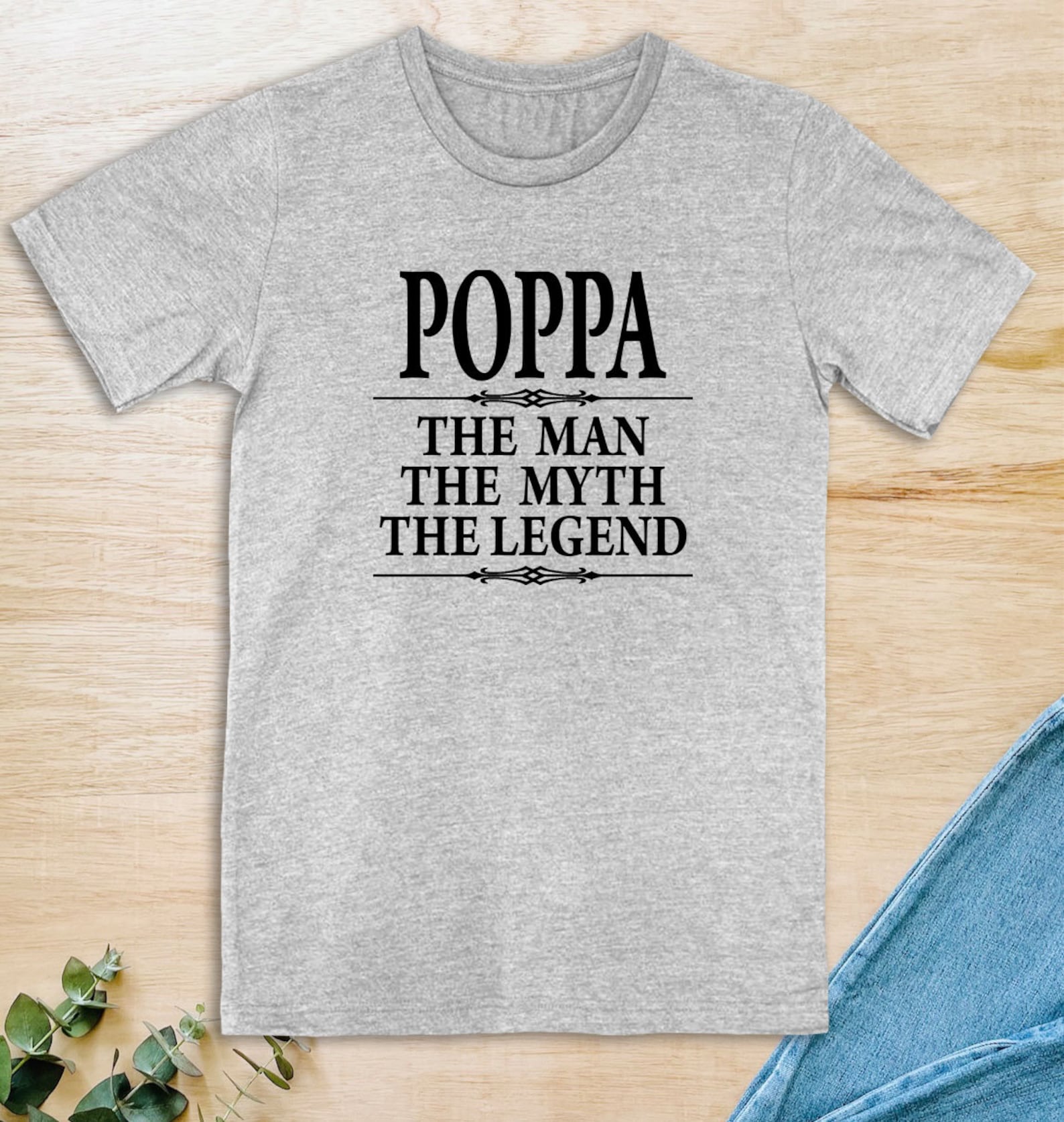 Poppa the Man the Myth the Legend Unisex T-shirt Poppa Shirt - Etsy