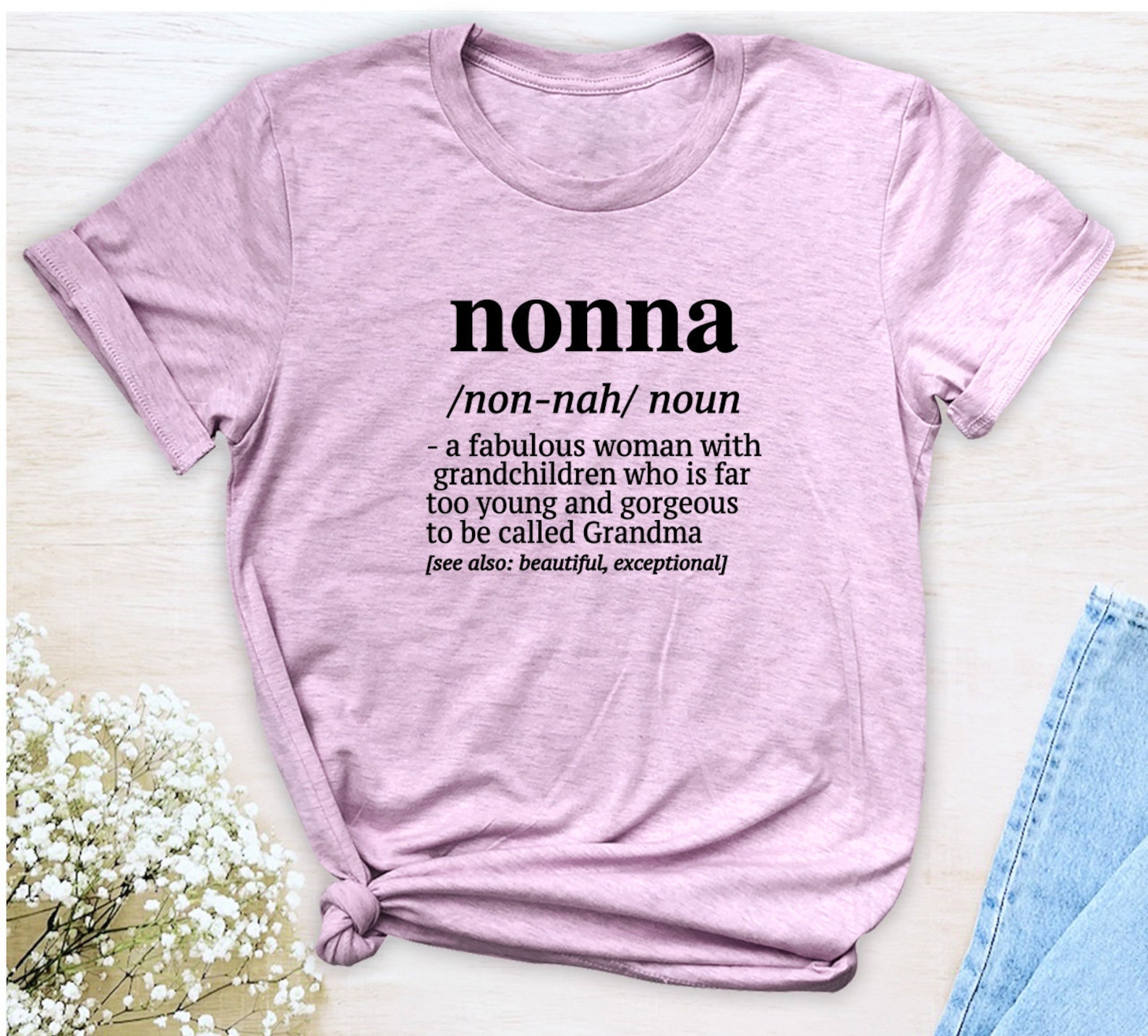 Nonna A Fabulous Woman With Grandchildren Unisex T-shirt Nonna Shirt ...