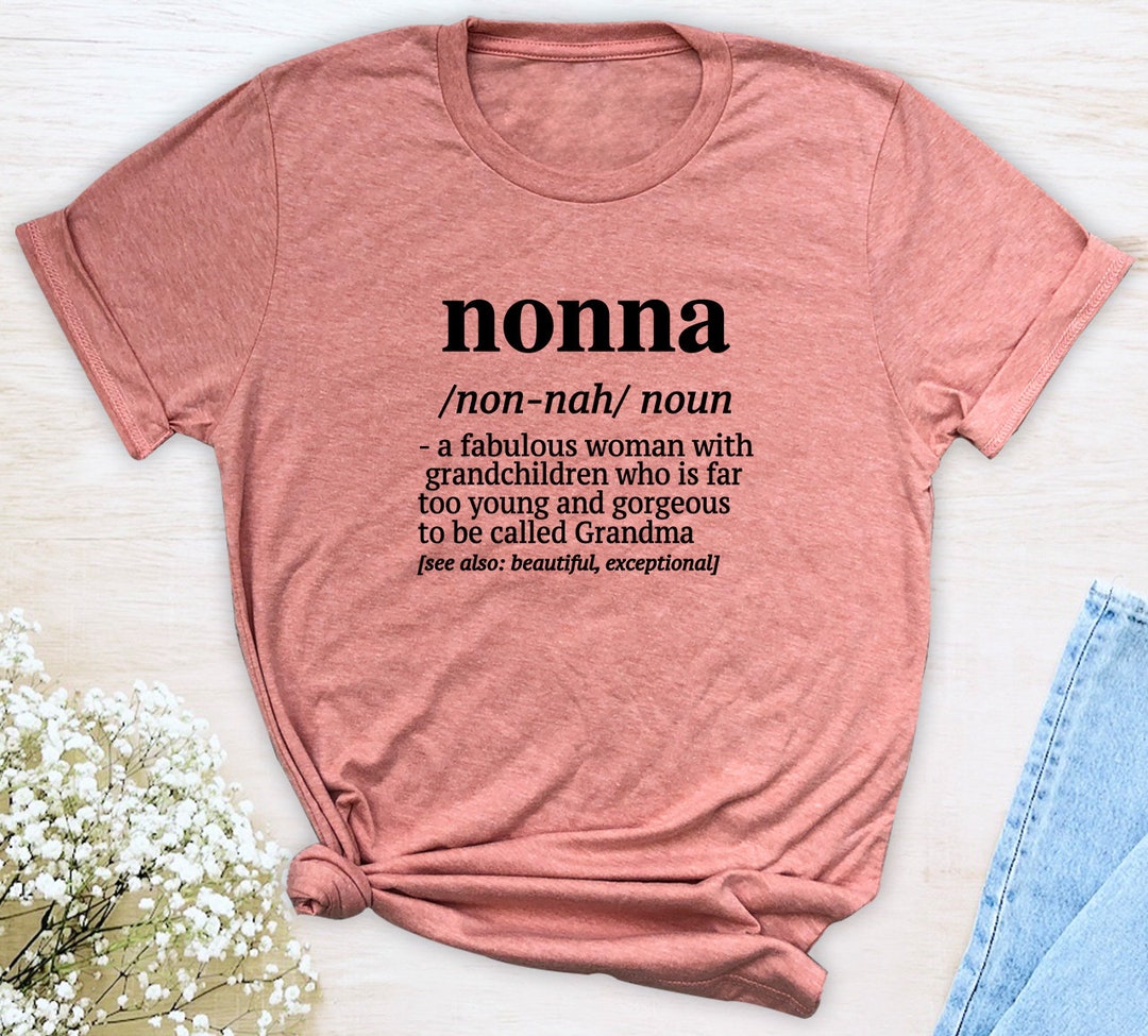 Nonna A Fabulous Woman With Grandchildren Unisex T-shirt Nonna Shirt Gift for Nonna - Etsy