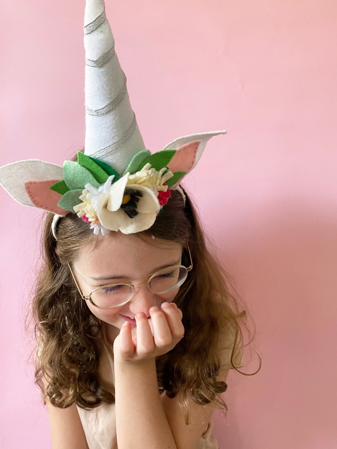 Magical Unicorn Headband, Felt Floral Crown - Etsy