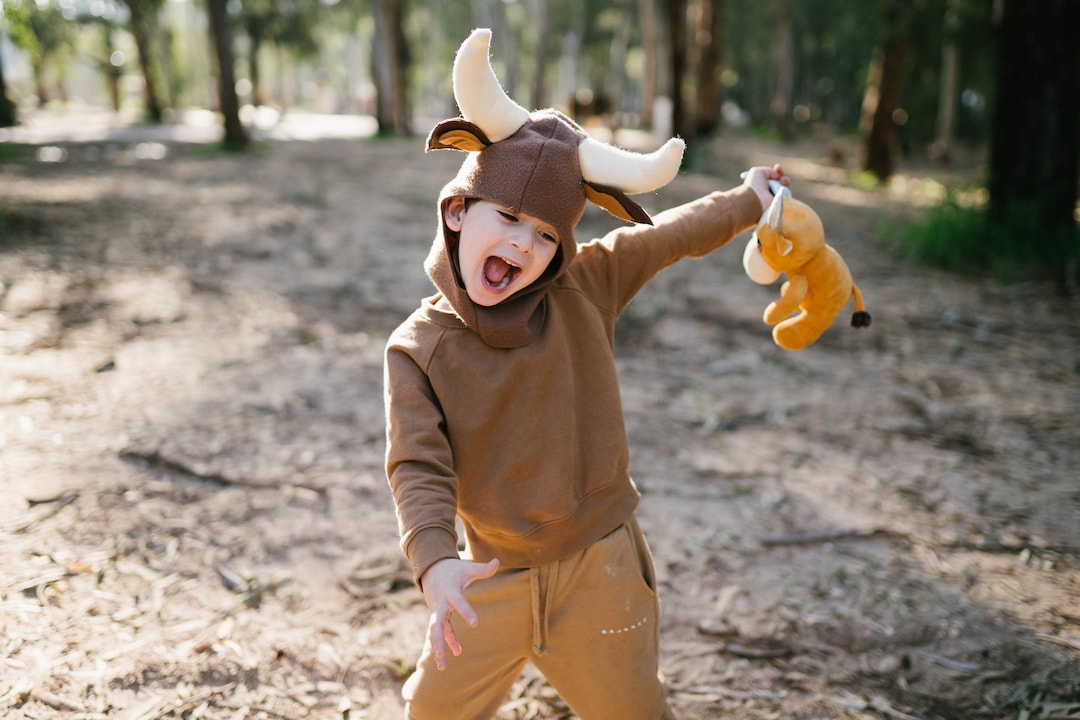 Handmade Bull Hood: Cozy Kids Costume, Animal Hat - Etsy