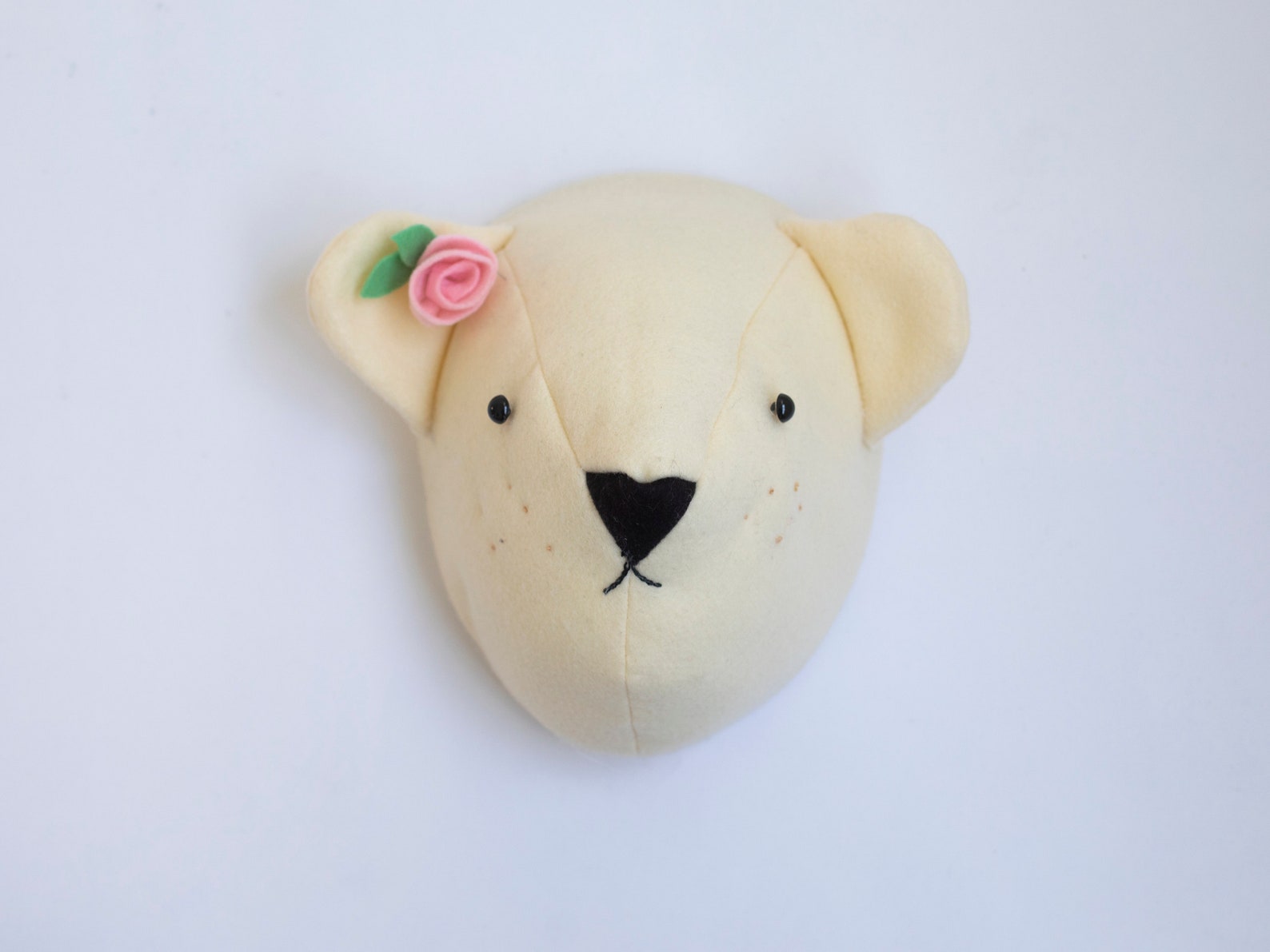 Stuffed Polar Bear Head Nursery Decor - Etsy