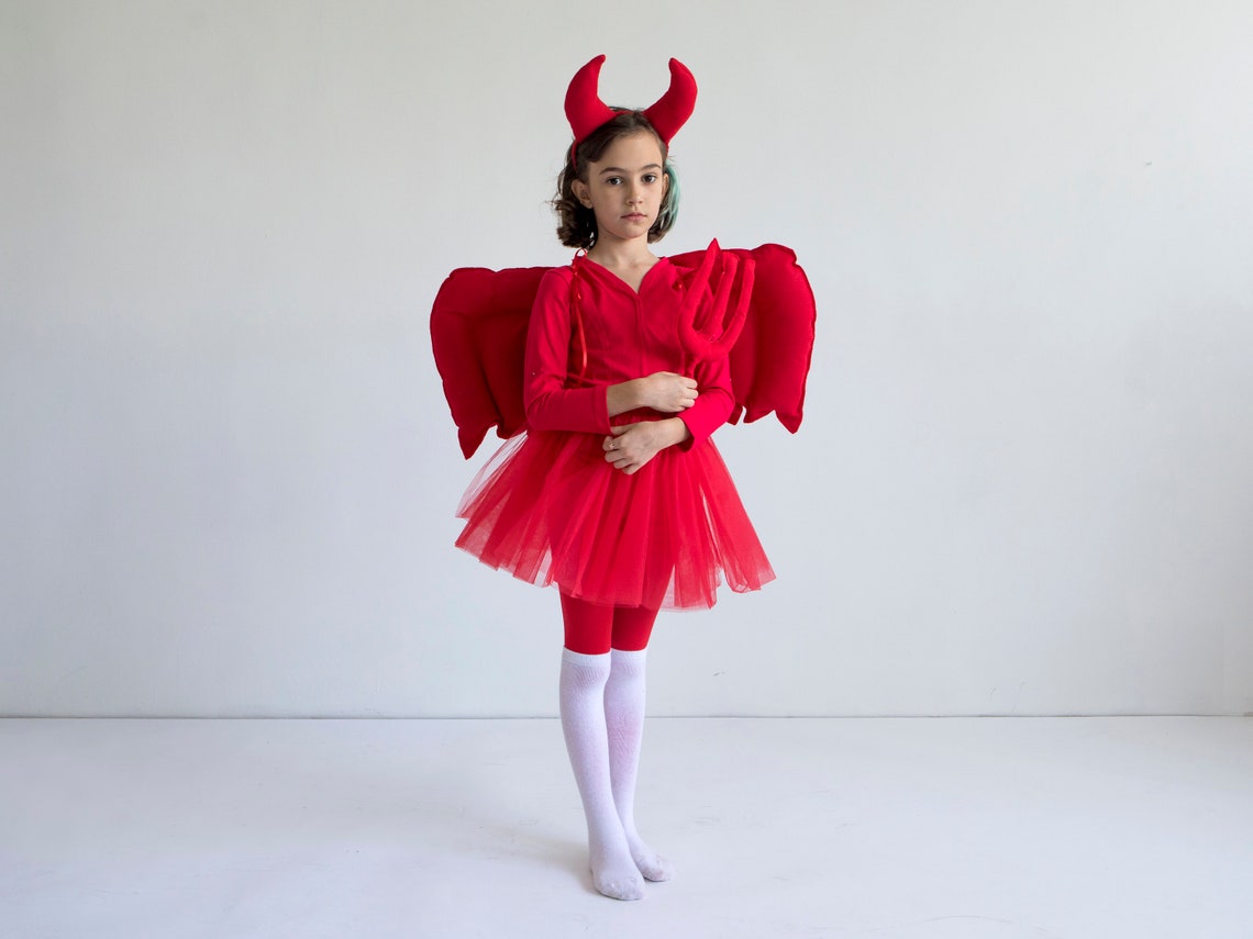 Toddler Devil Costume Girls, Devil Wings - Etsy