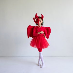 Toddler Devil Costume Girls, Devil Wings - Etsy