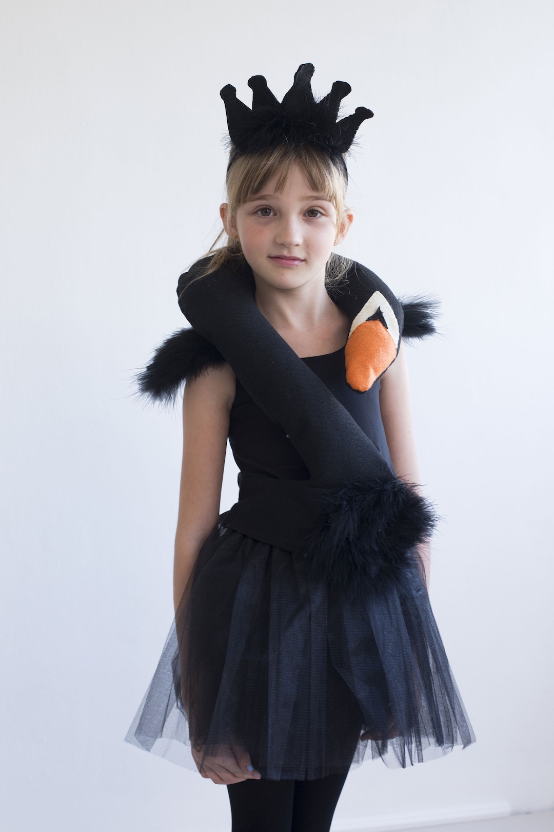 Girl's Black Swan Princess Costume - Etsy
