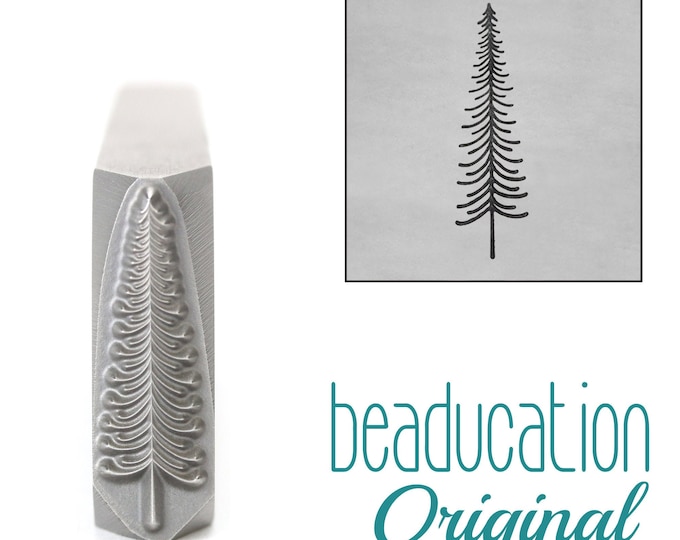 Tall Fir Tree Metal Design Stamp 17mm - Beaducation Metal Stamping ...