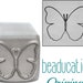 Two Open Wing Butterfly Metal Design Stamp 17mm Beaducation Metal ...