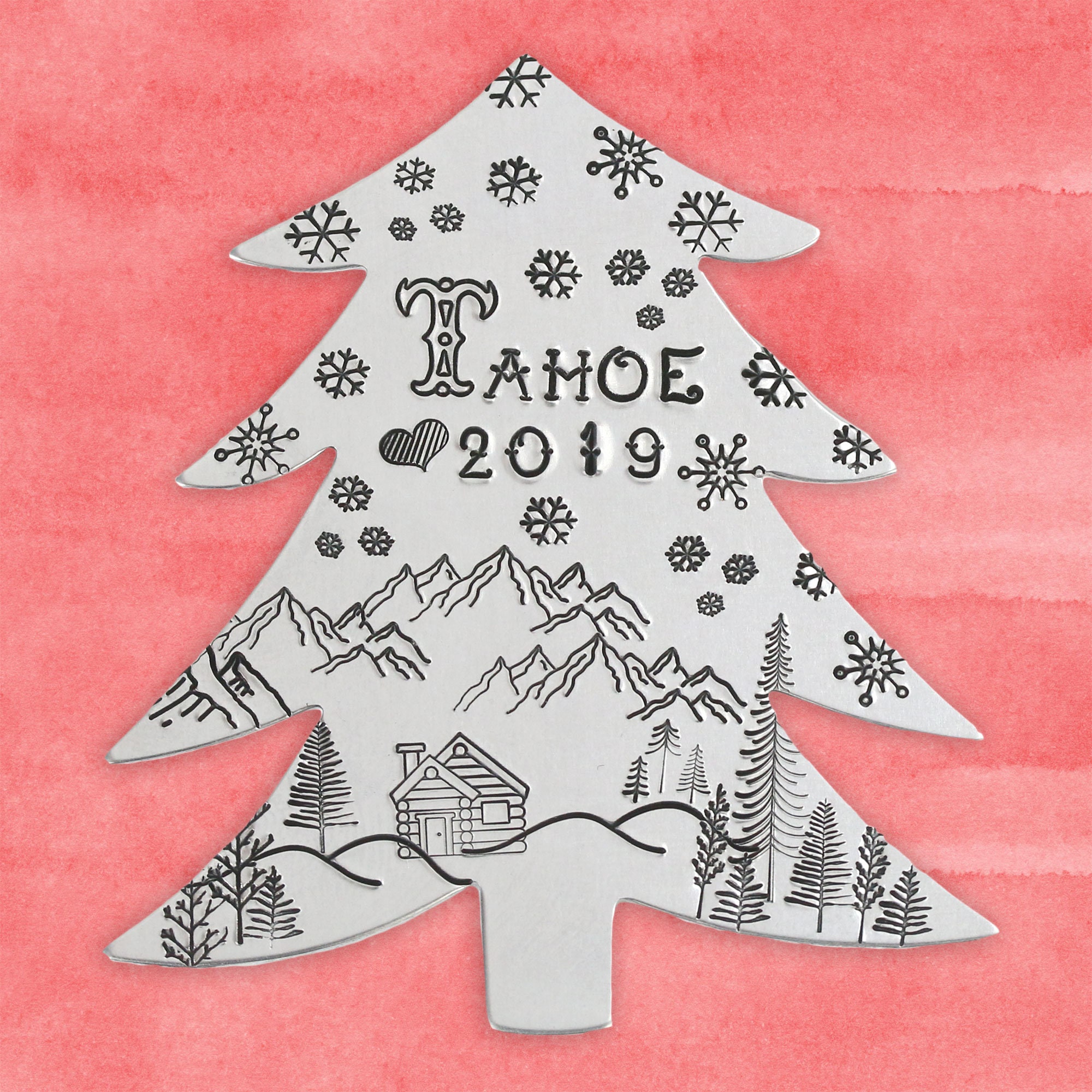 Log Cabin Metal Design Stamp 8mm Beaducation Metal Stamping | Etsy