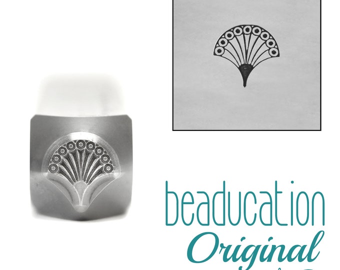 Fan Metal Stamp Art Deco 6mm Rated for Stainless - Beaducation Metal ...