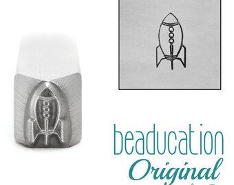 Log Cabin Metal Design Stamp 8mm Beaducation Metal Stamping Punch Tools ...