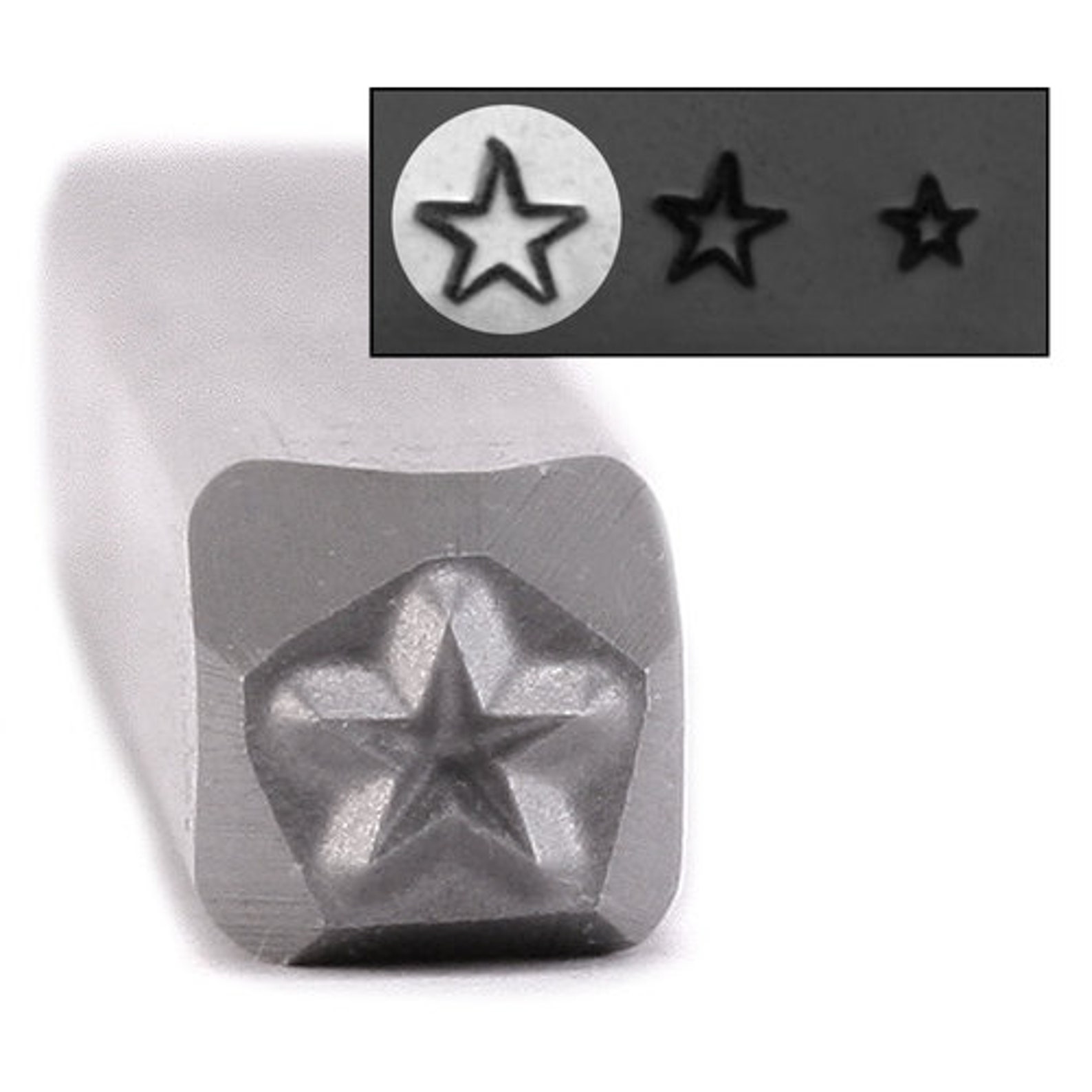 Star Metal Design Stamp Choice of 3 Sizes Beaducation Metal | Etsy