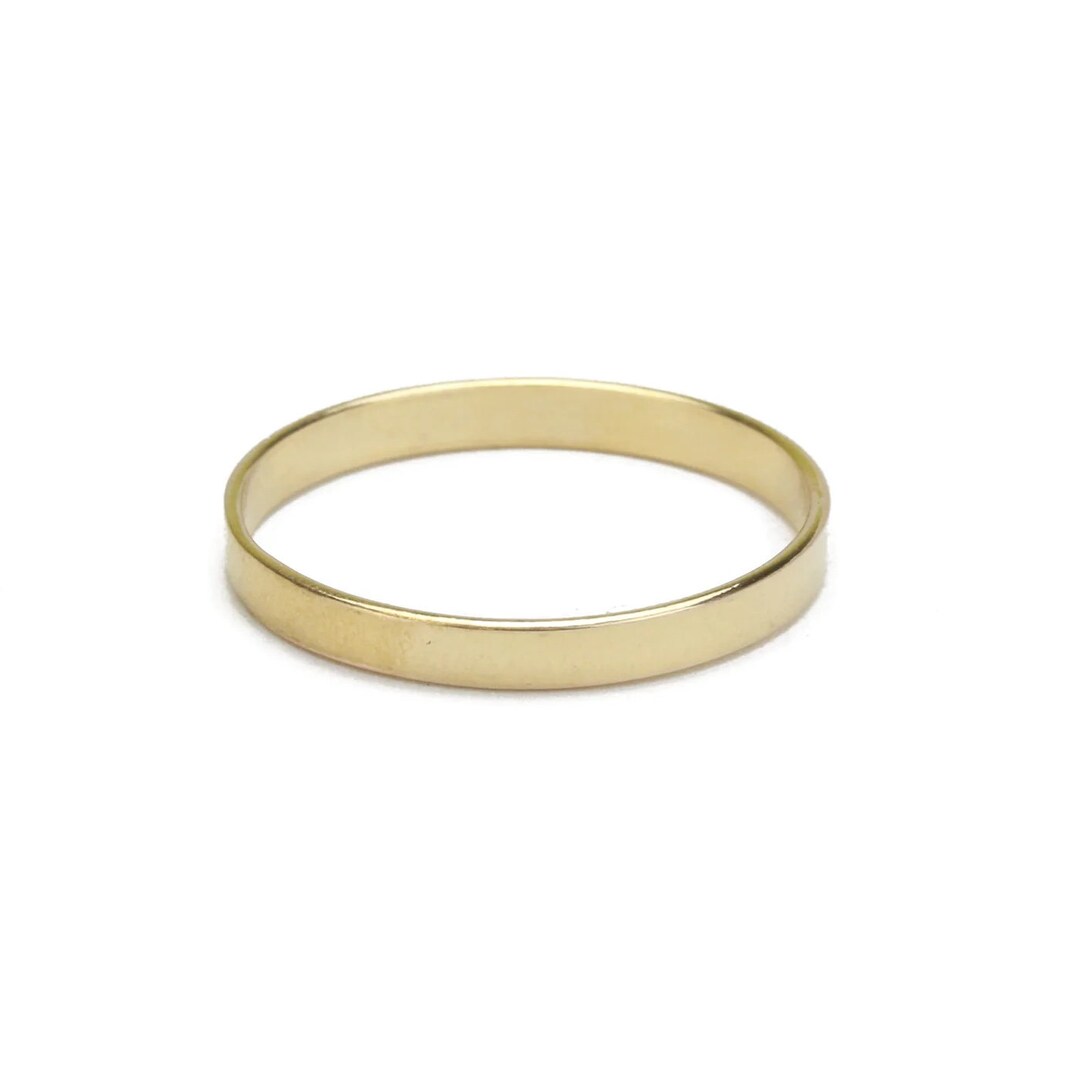 2mm Gold Filled Ring Stamping Blank, Sizes 4-9 Beaducation Metal ...