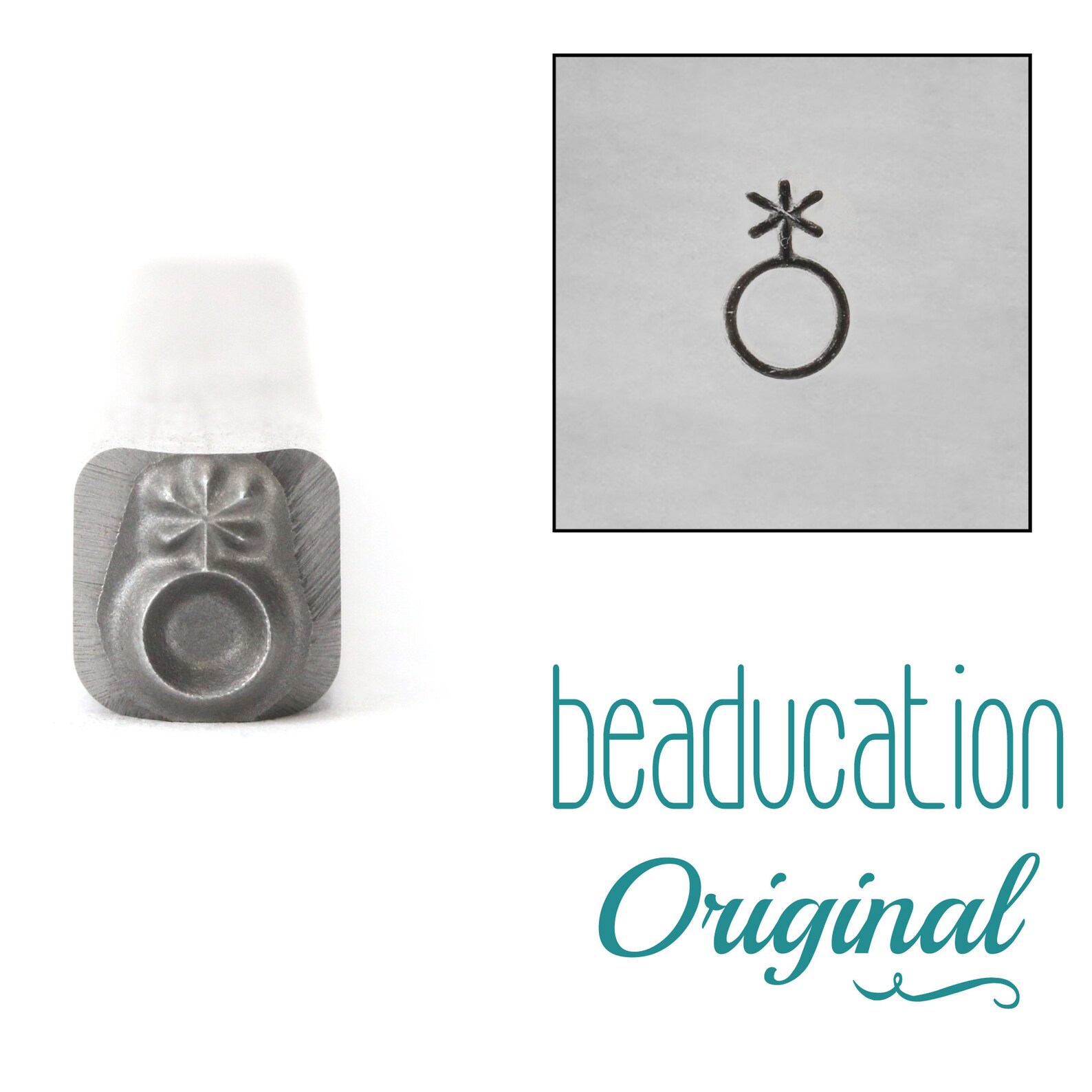 Non Binary Gender Symbol Metal Stamp 5mm Beaducation Metal - Etsy